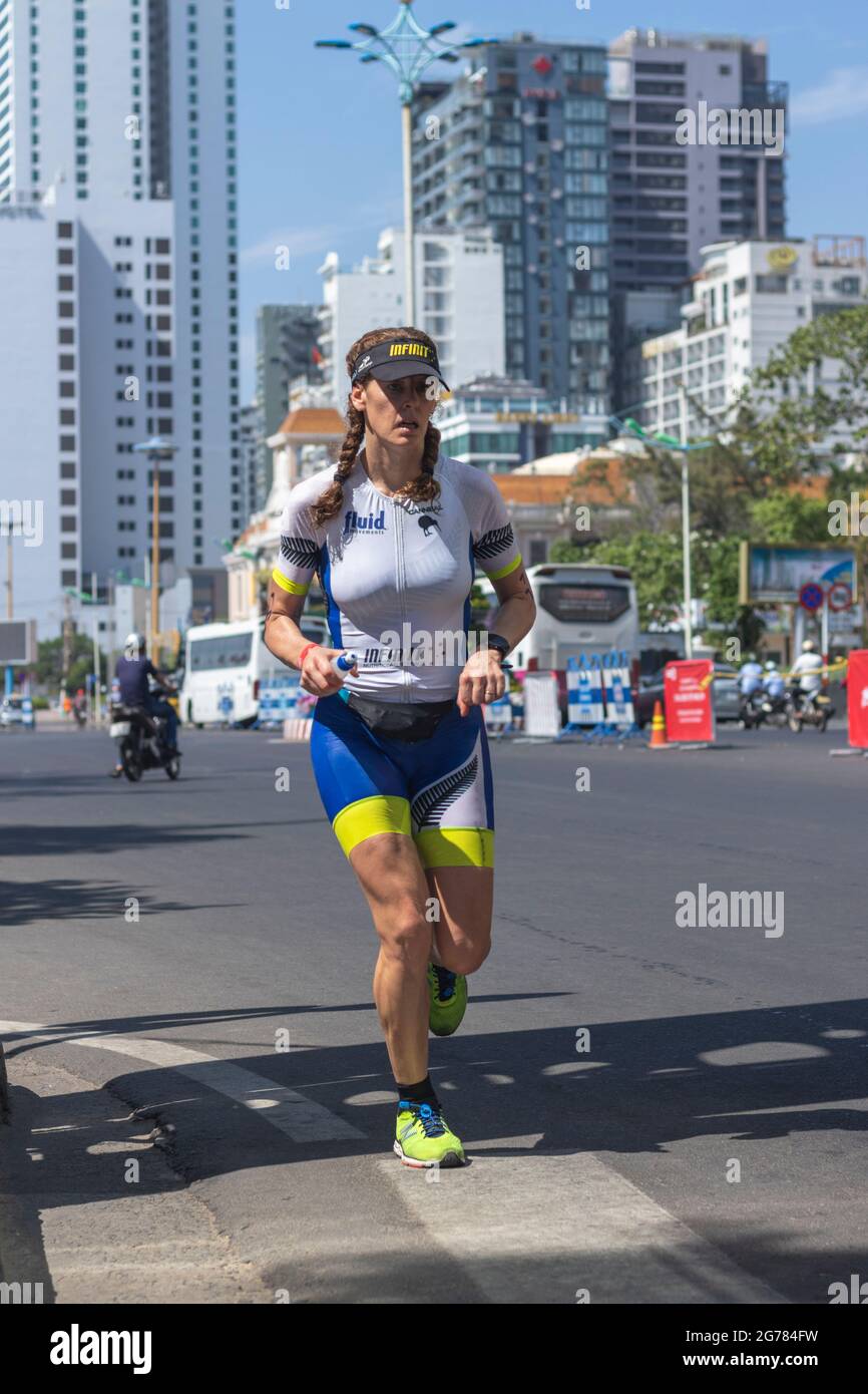 Laura Armstrong is a participant in the Triathlon Challenge Vietnam ...