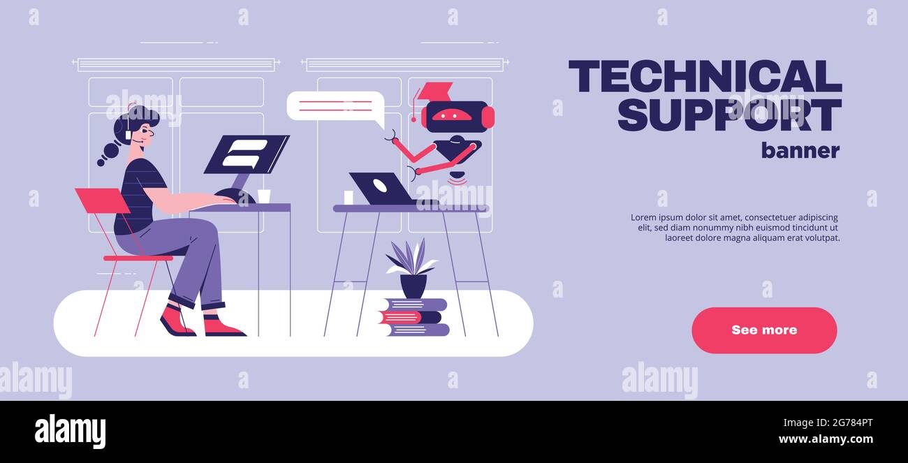 Artificial intelligence chatbot technical Stock Vector Images - Alamy