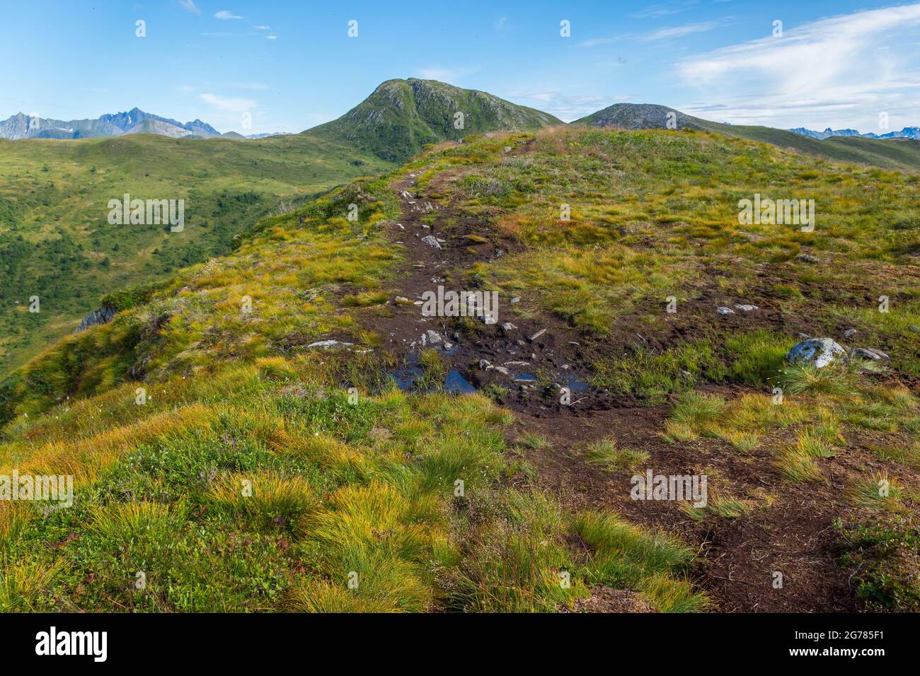 Vivid photo of the mountain landscape in Volda, Norway Stock Photo - Alamy