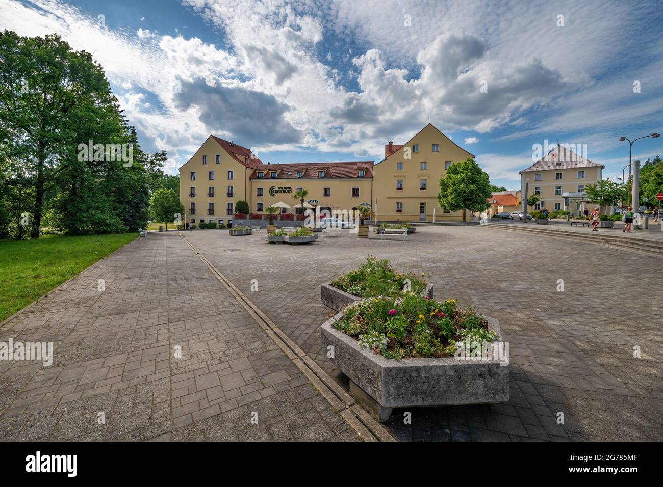 Architecture in the center of famous great Czech spa city Františkovy ...