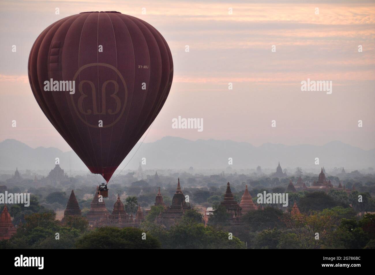 View cityscape of Bagan or Pagan ancient city and landscape UNESCO ...