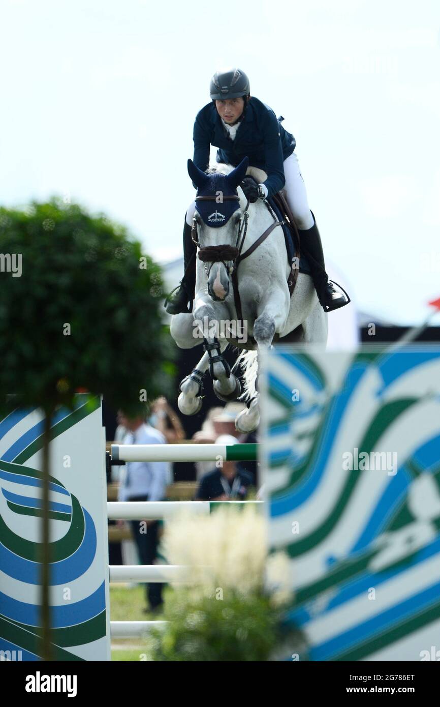 Martin Fuchs riding Leone Jei during the Masters Chantilly 2021, FEI ...