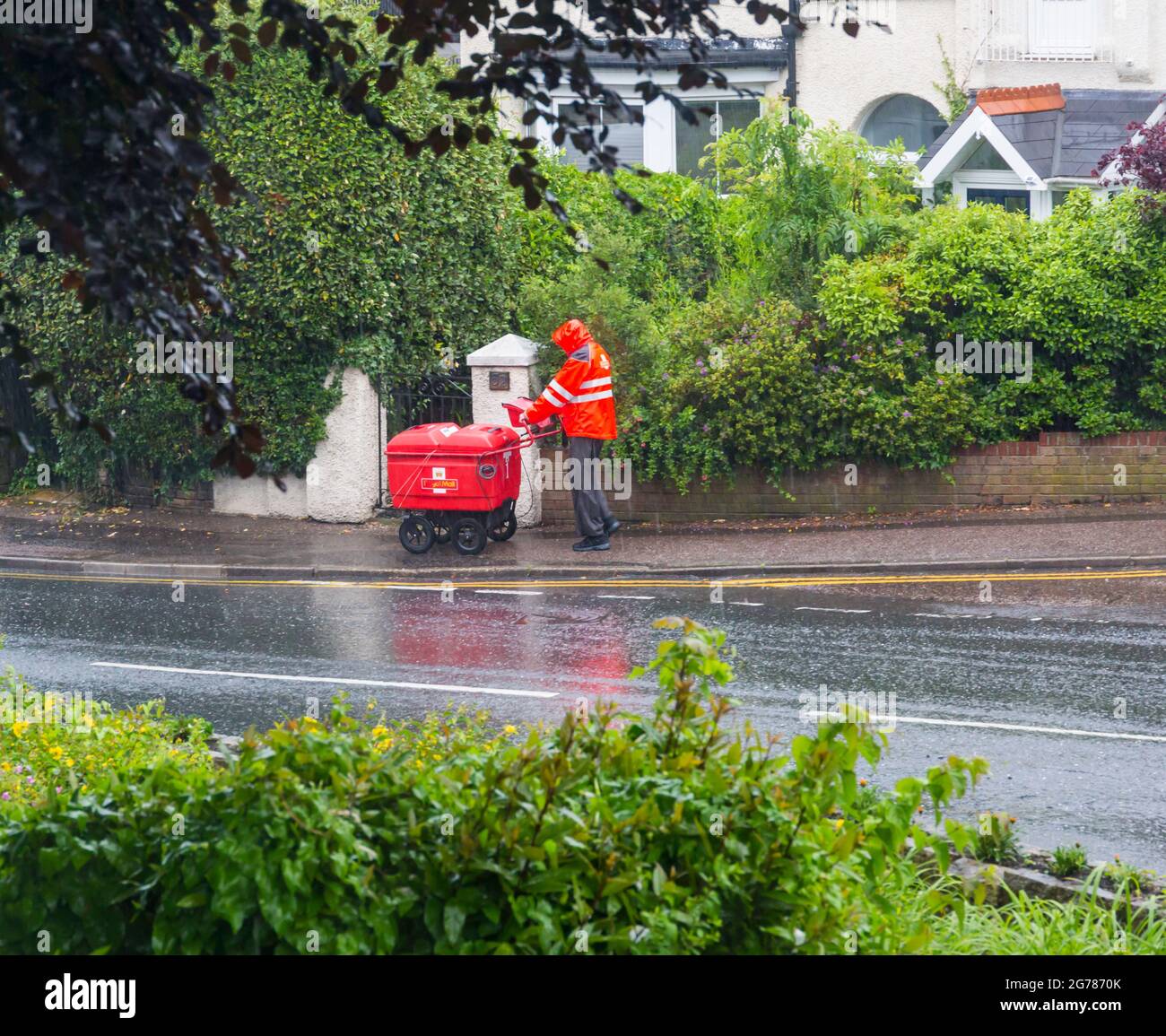 Bournemouth, Dorset UK. 12th July 2021. UK weather: torrential rain and ...
