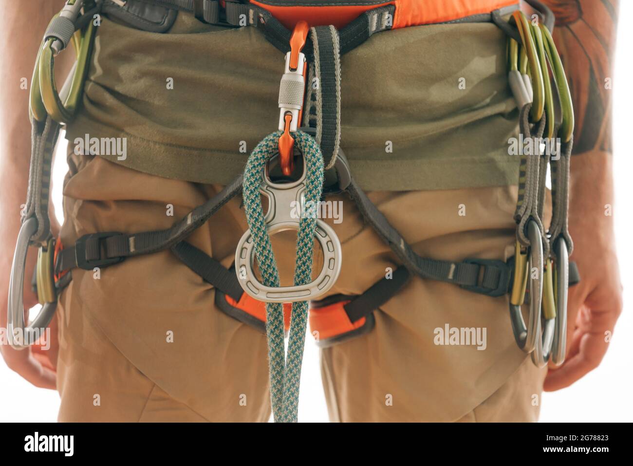 Belaying a climber indoor hi-res stock photography and images - Alamy