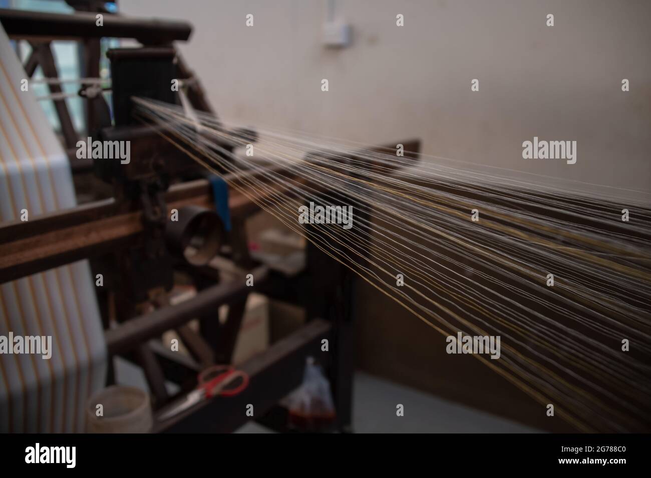 Textile industry weaving warping machine hi-res stock photography and ...