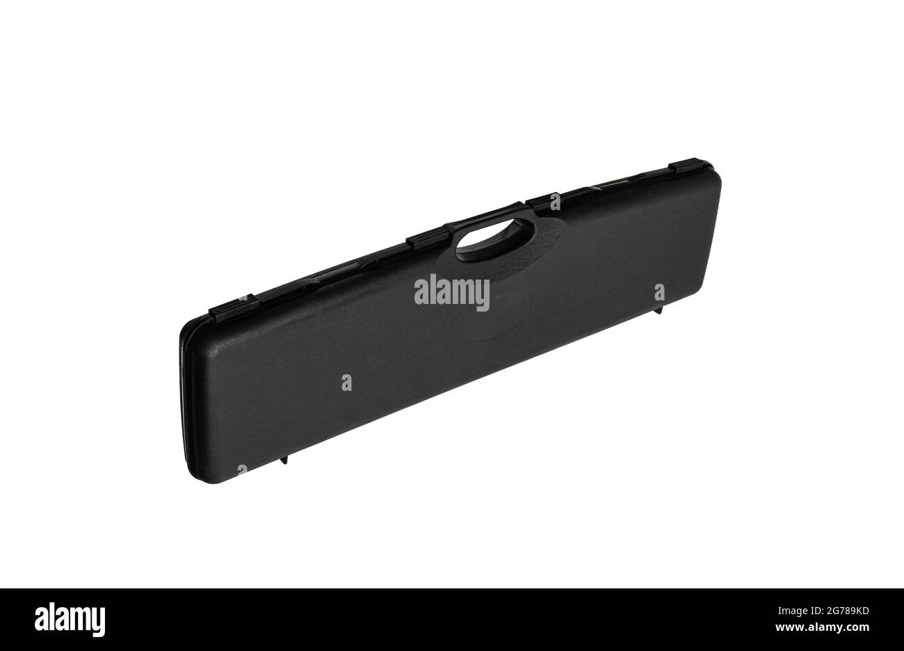 Suitcase for transportation and storage of weapons. Black plastic case ...