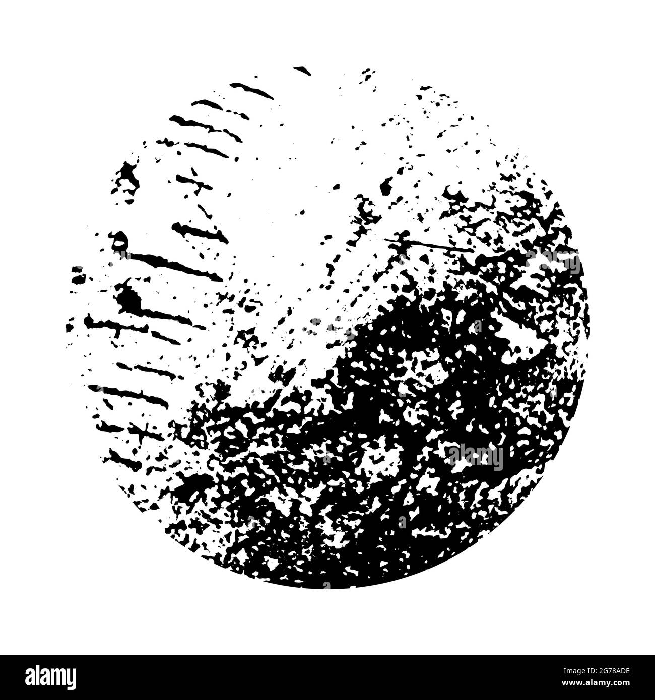 Distress circular dirty overlay texture. Grunge round used post stamp ...