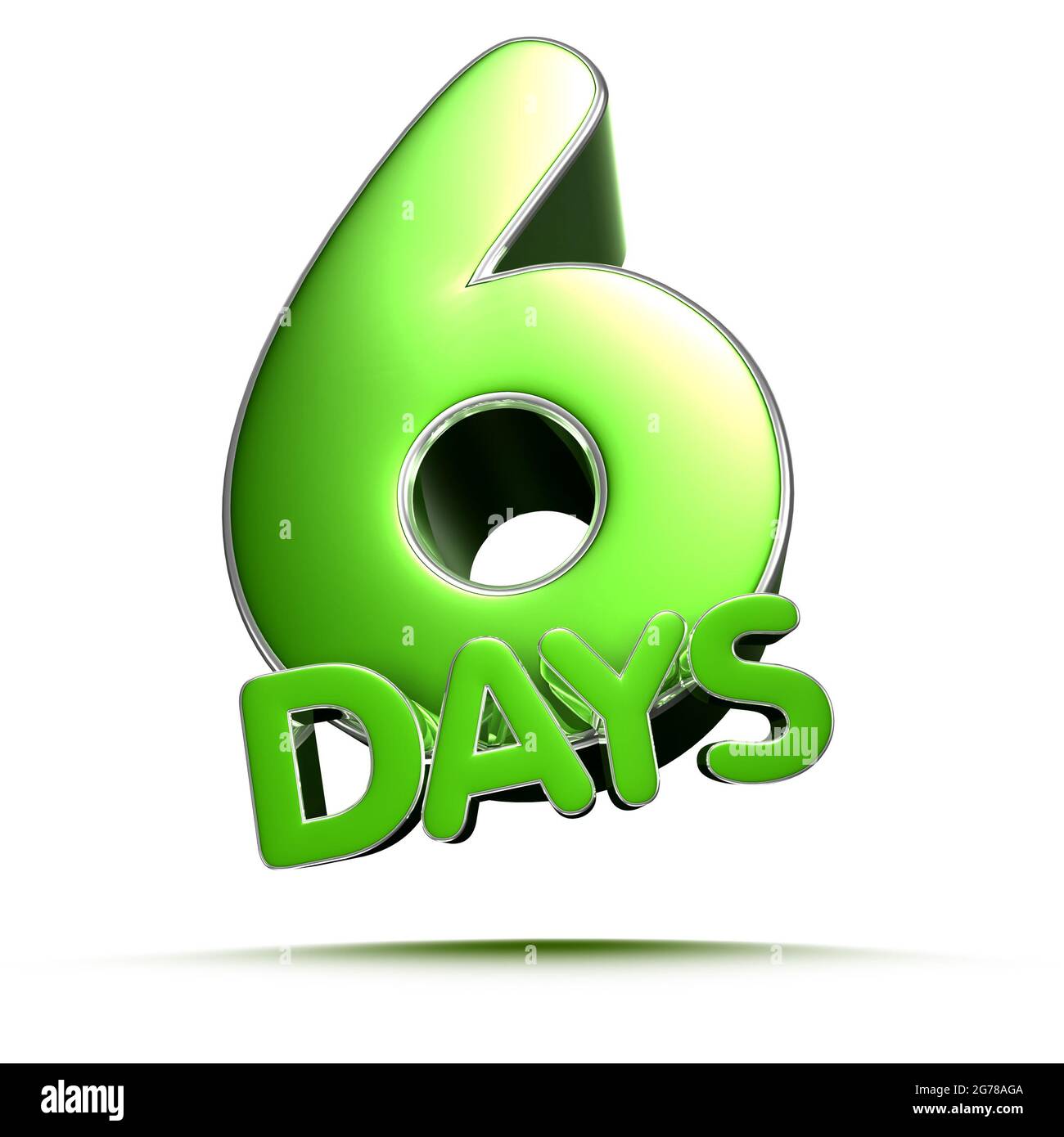 6 days Cut Out Stock Images & Pictures - Alamy