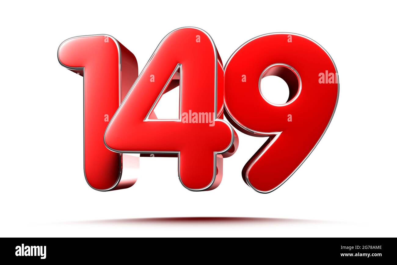 3d number 149 hi-res stock photography and images - Alamy