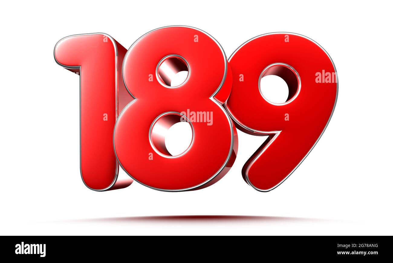 3d number 189 hi-res stock photography and images - Alamy