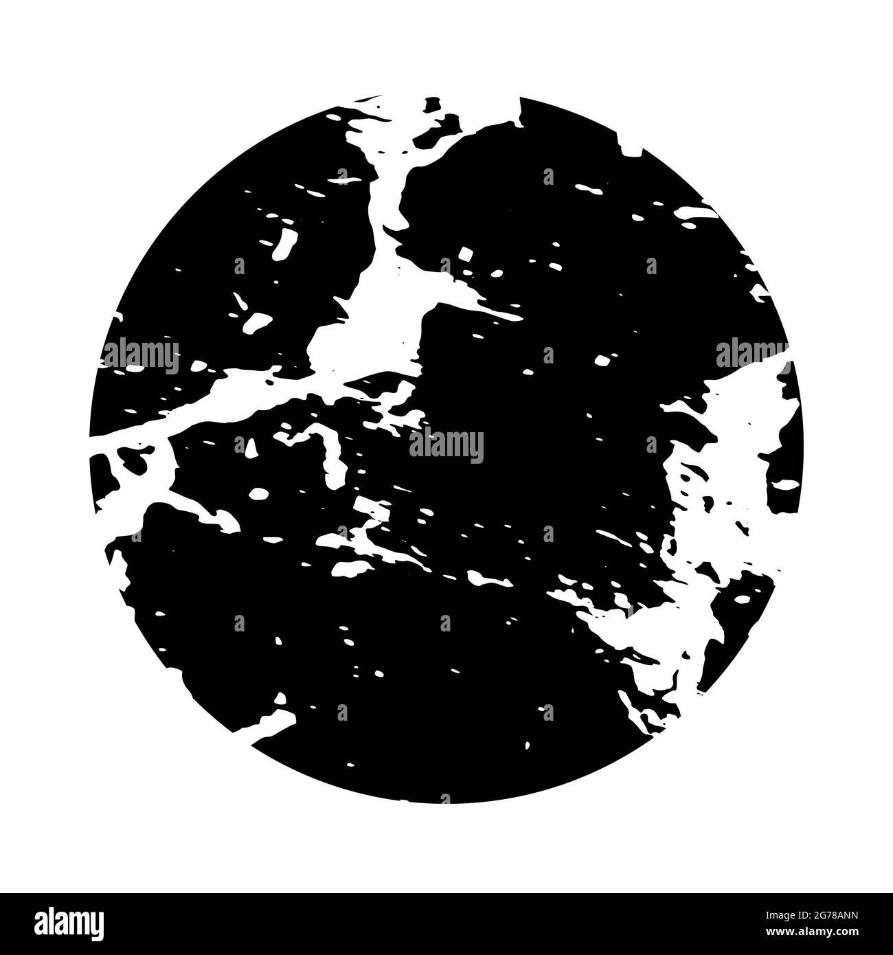 Distress circular dirty overlay texture. Grunge round used post stamp ...