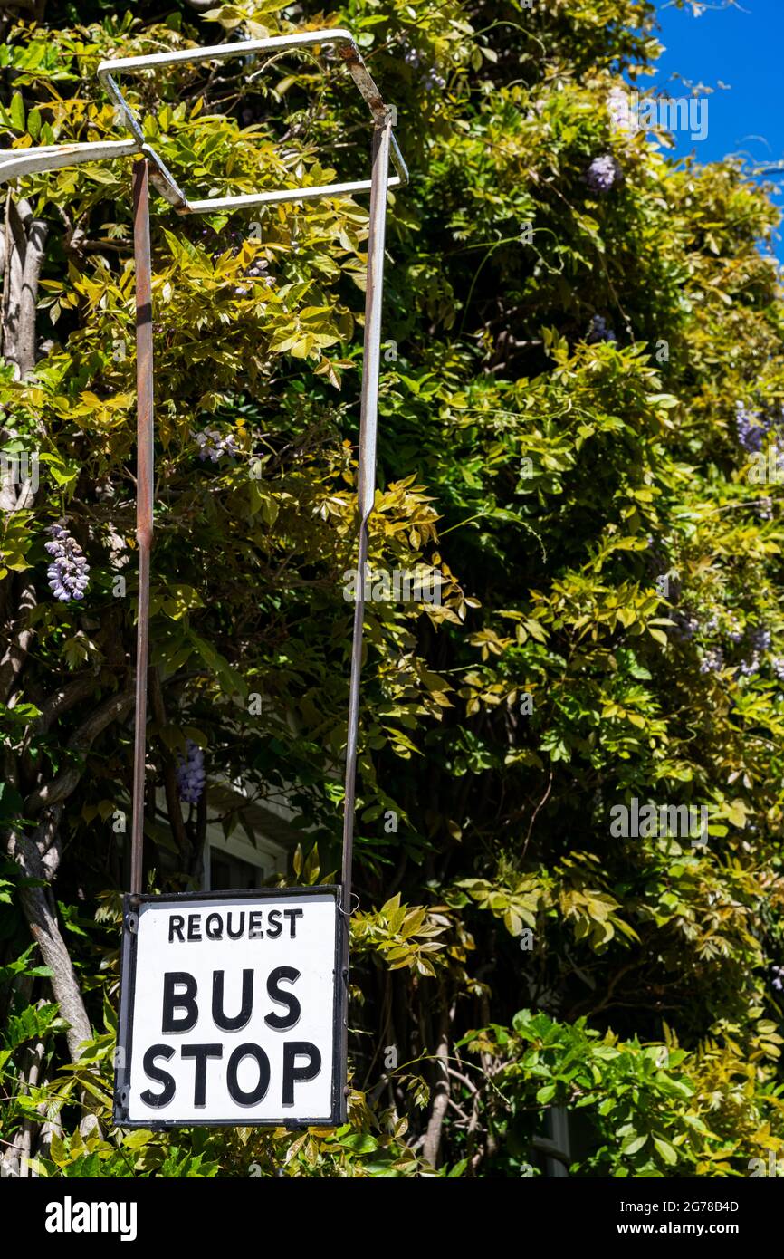 Request bus stop hi-res stock photography and images - Alamy