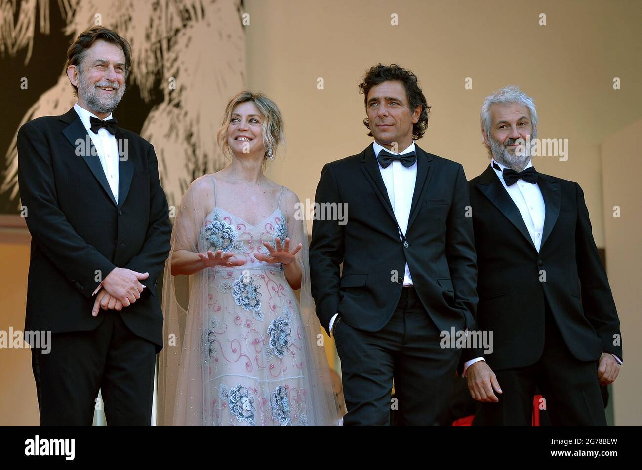 Cannes, France. 11th July, 2021. Nanni Moretti (l-r), Margherita Buy ...