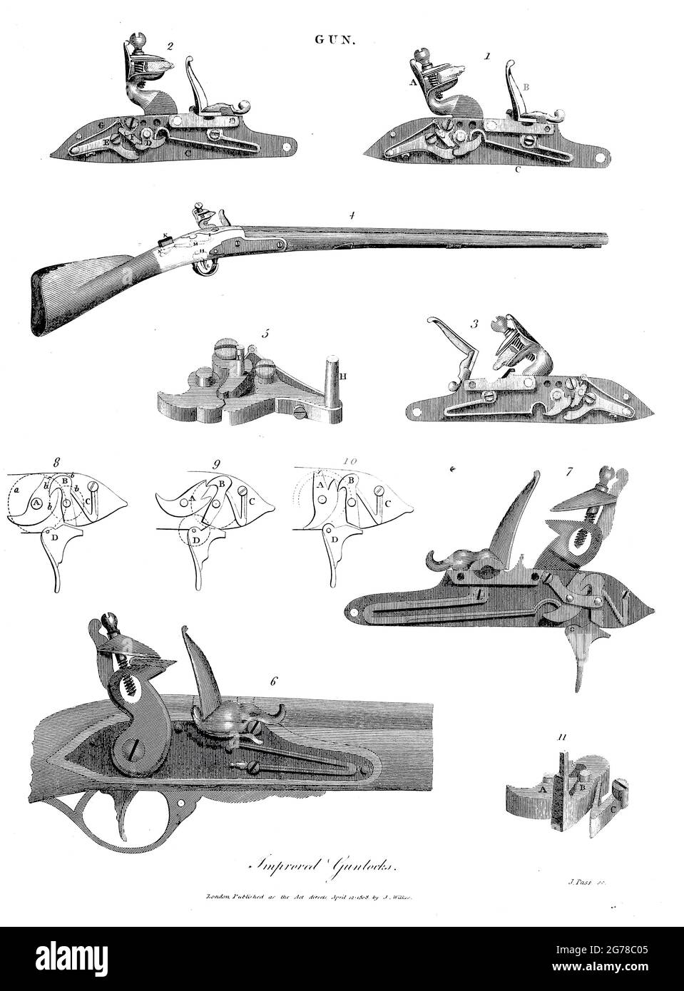 1811 engraving Cut Out Stock Images & Pictures - Alamy