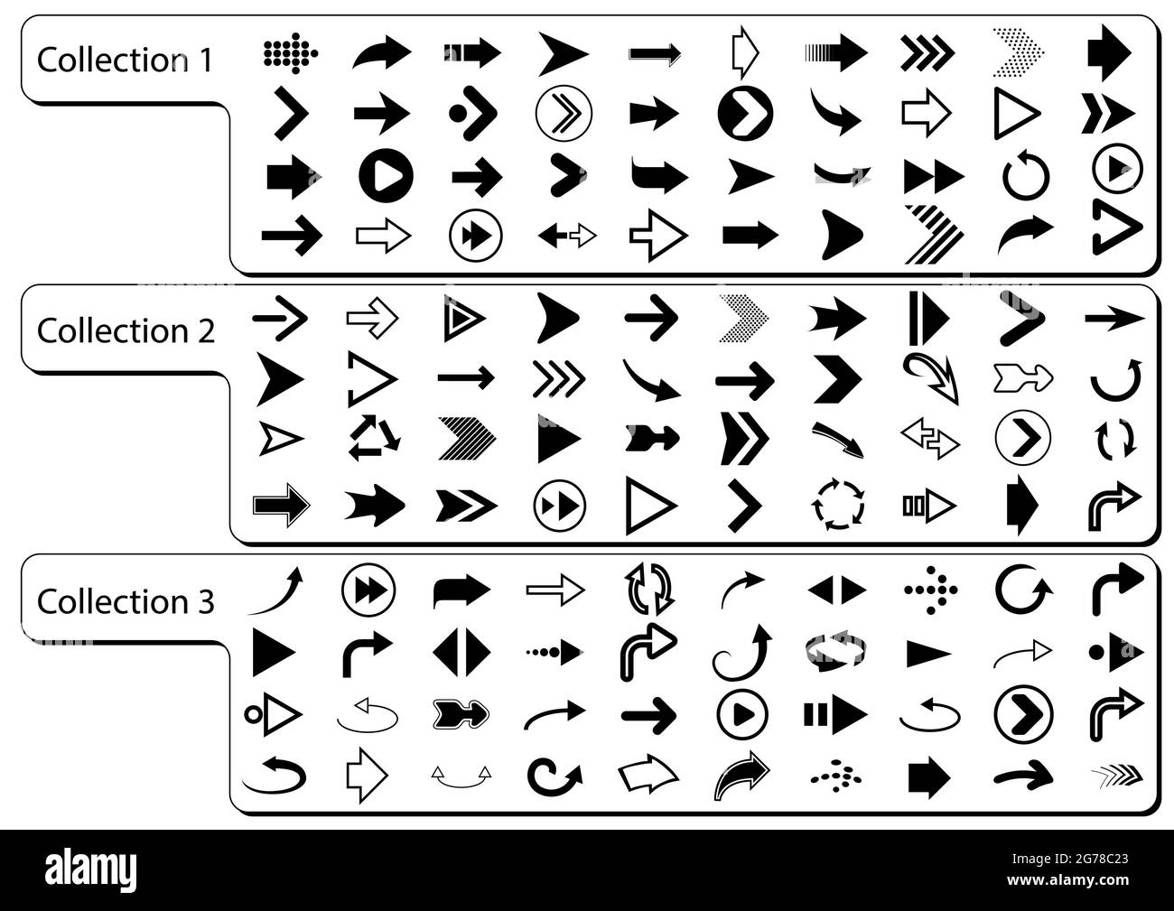 Collection of Black Arrows Stock Vector Image & Art - Alamy