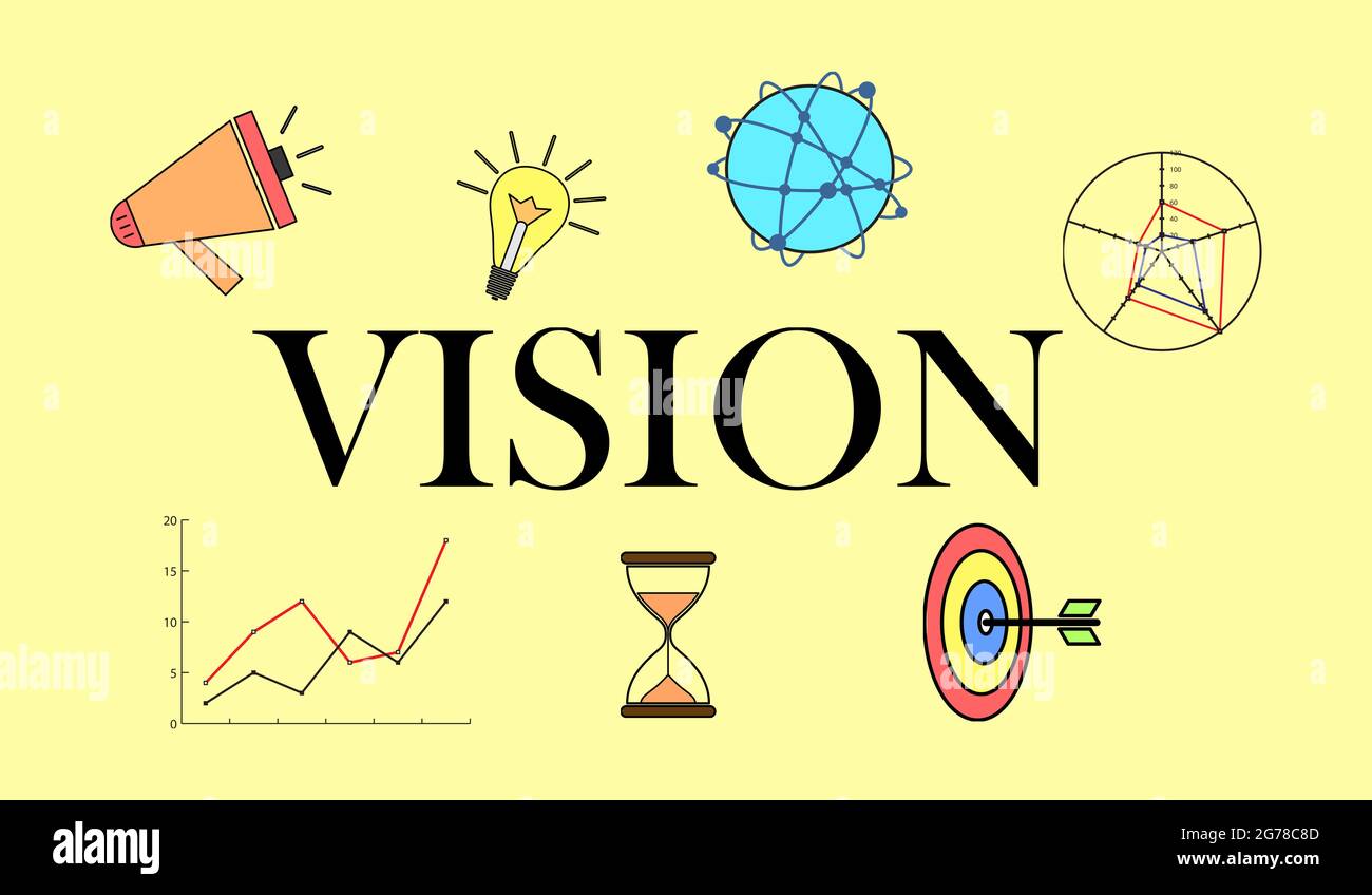 Illustration of a vision concept Stock Photo - Alamy