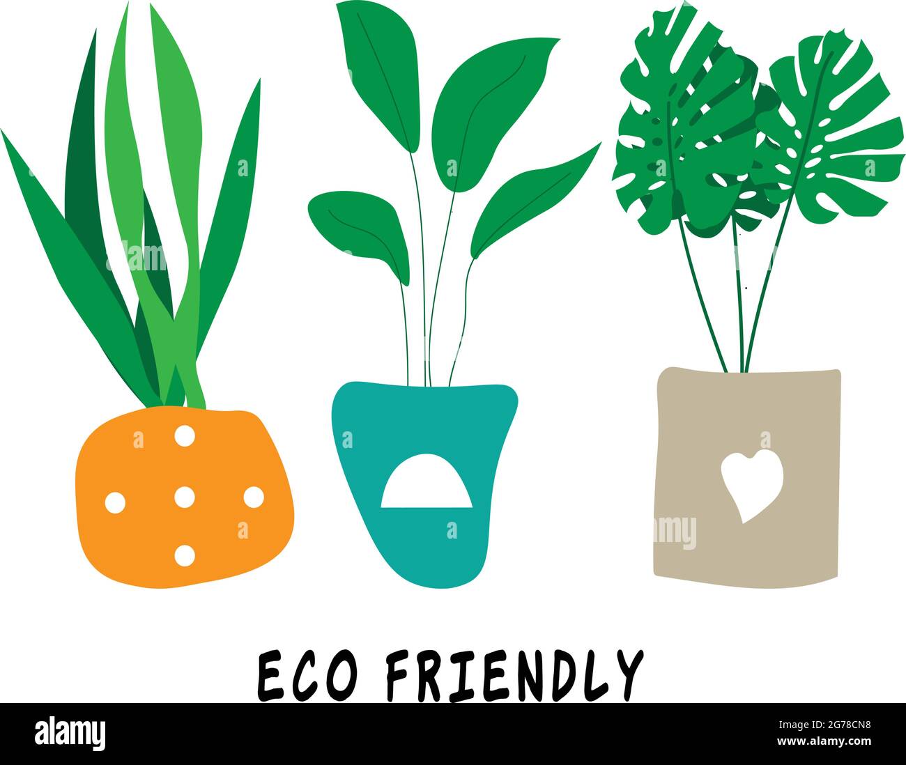 Beautiful interior plants Stock Vector Images - Alamy