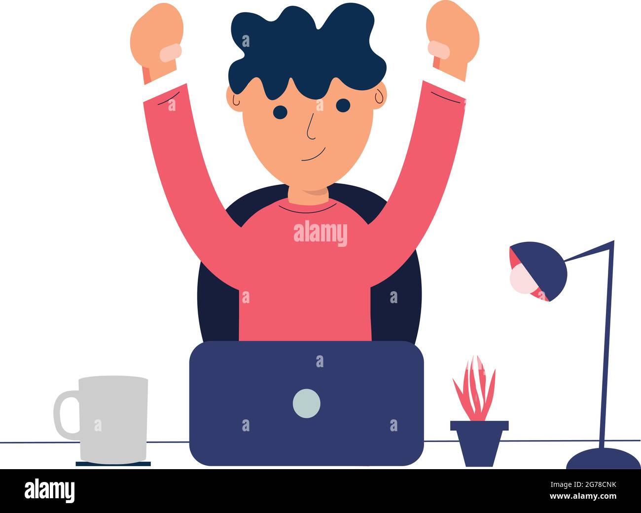 Man using notebook laptop Stock Vector Images - Alamy