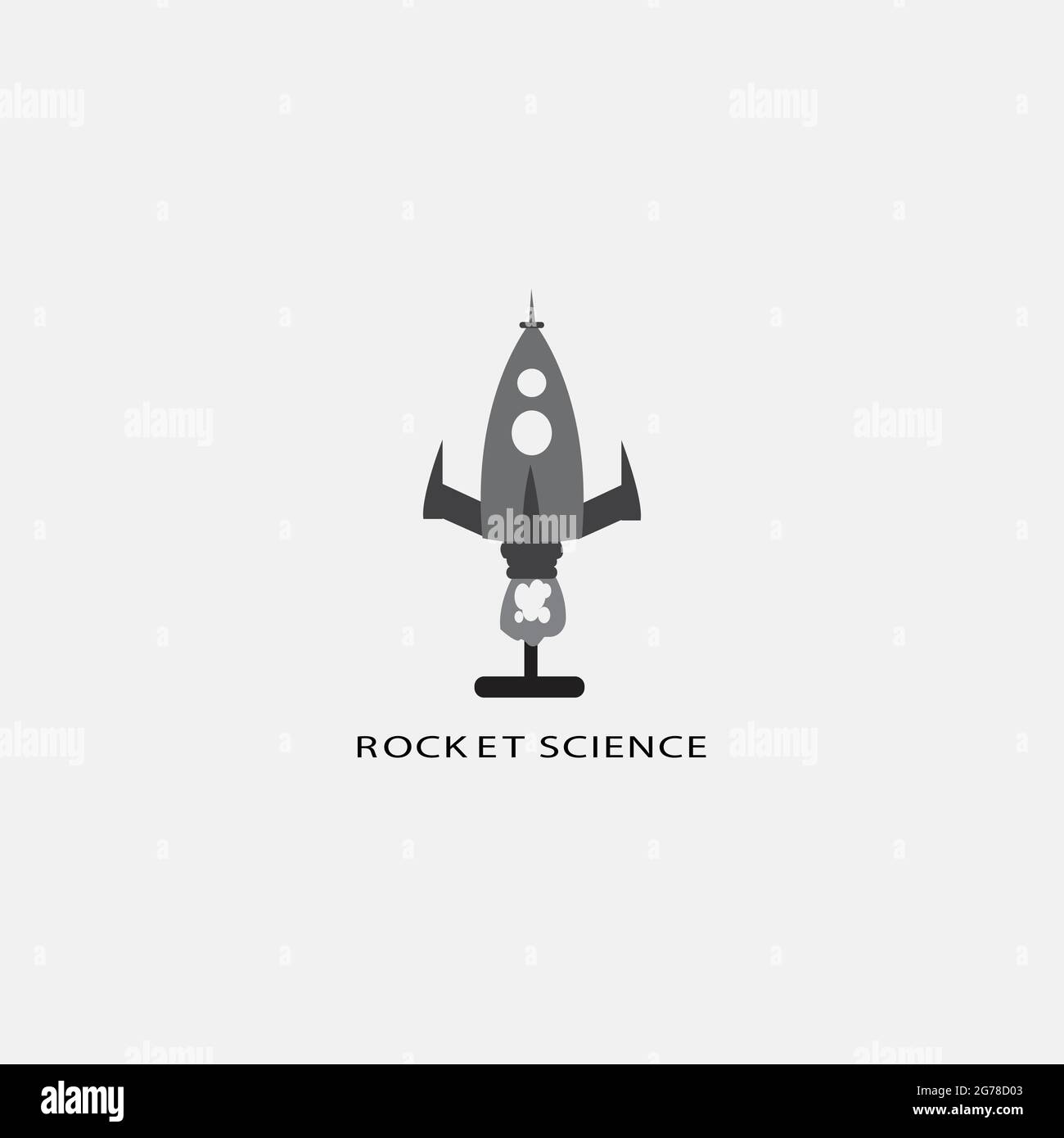 Rocket logo vector Black and White Stock Photos & Images - Alamy