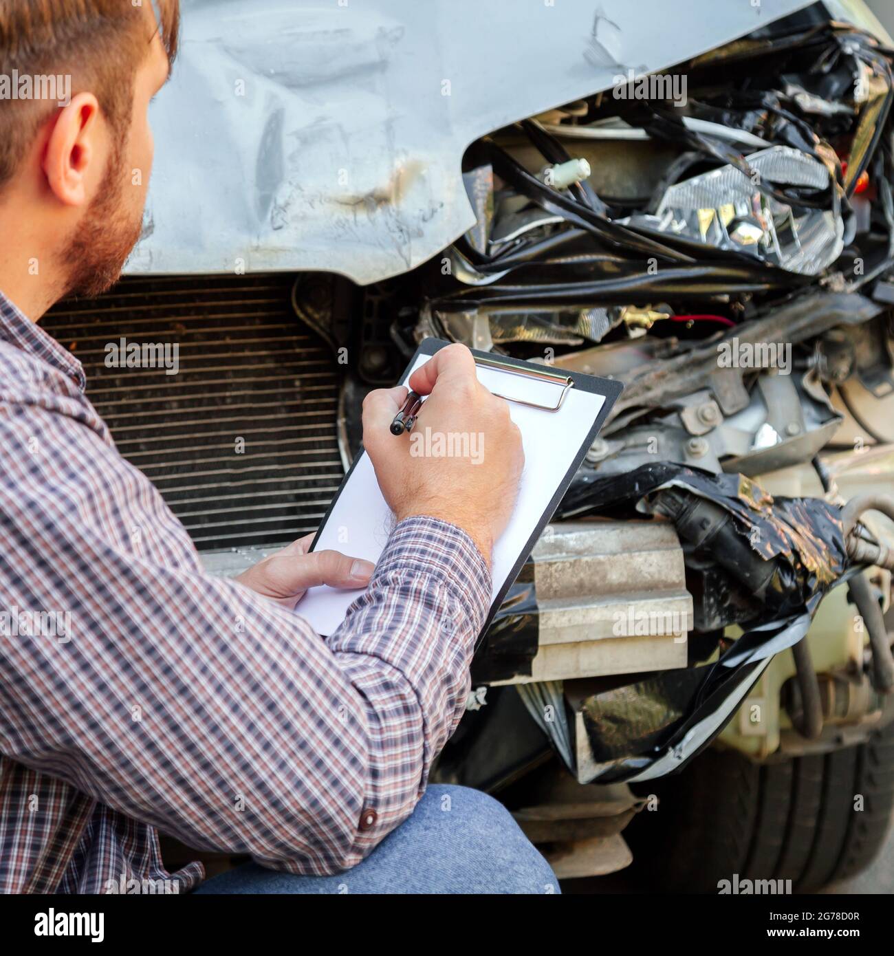 Evidence of accident hi-res stock photography and images - Alamy