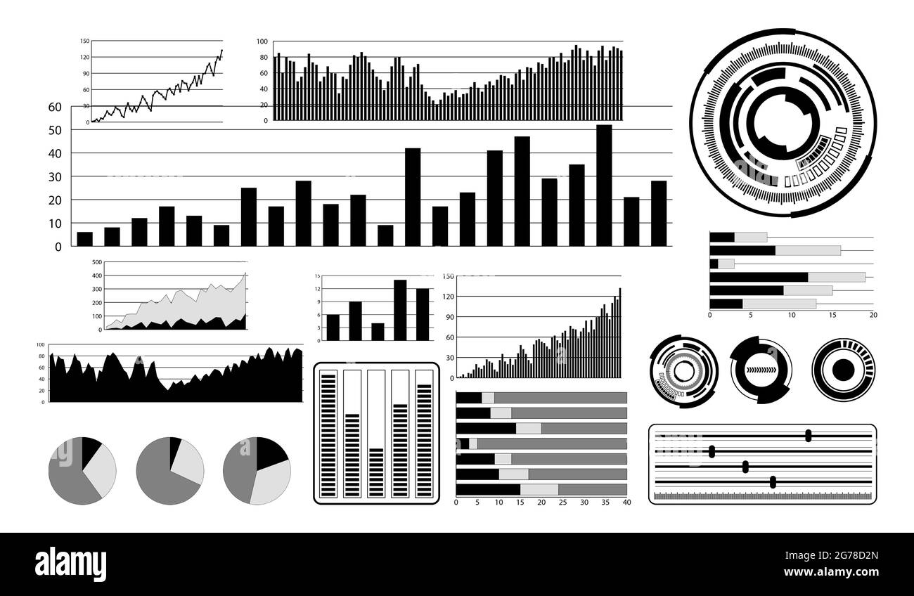 Illustration of a financial analysis concept Stock Photo - Alamy