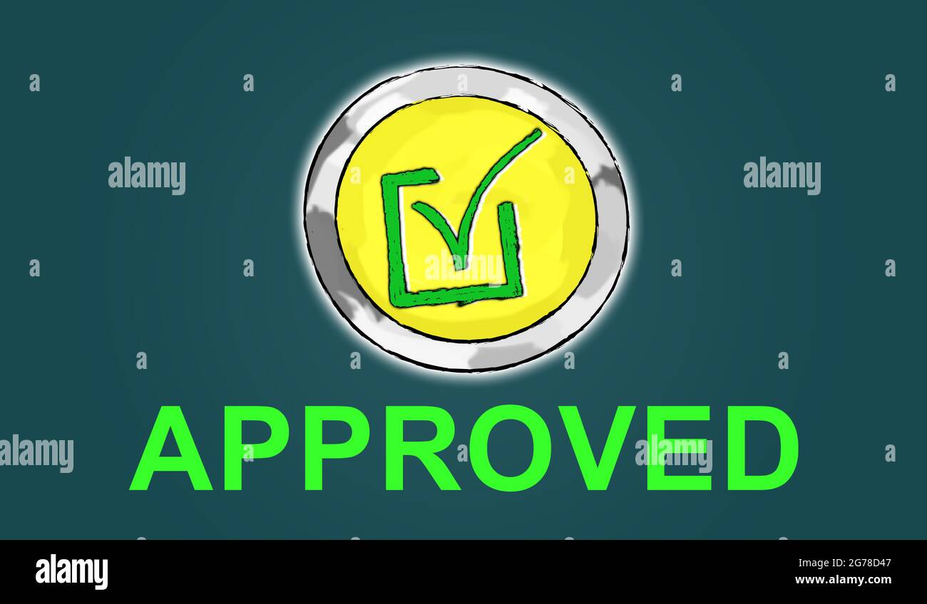 Illustration of a validation concept Stock Photo - Alamy