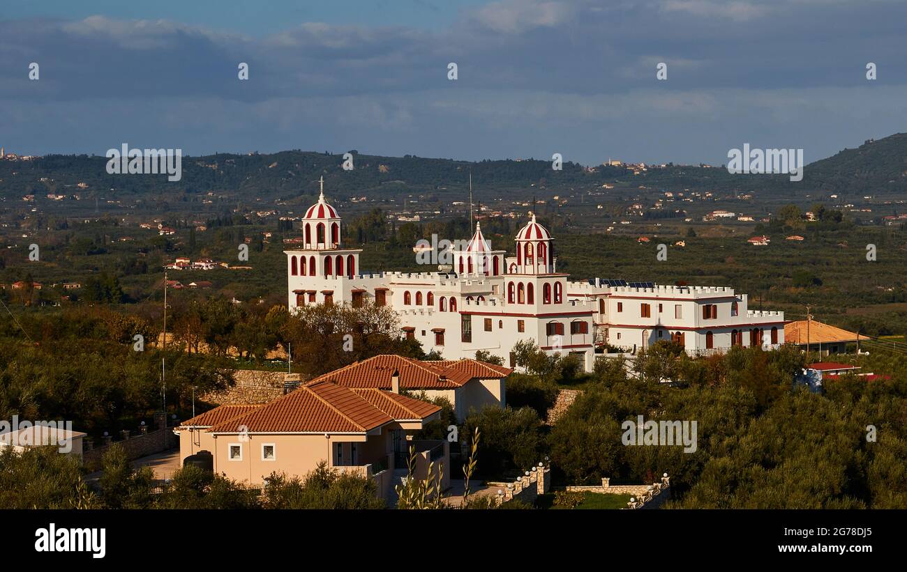 Ionian Islands, Zakynthos, Eleftherotria women's monastery, general ...