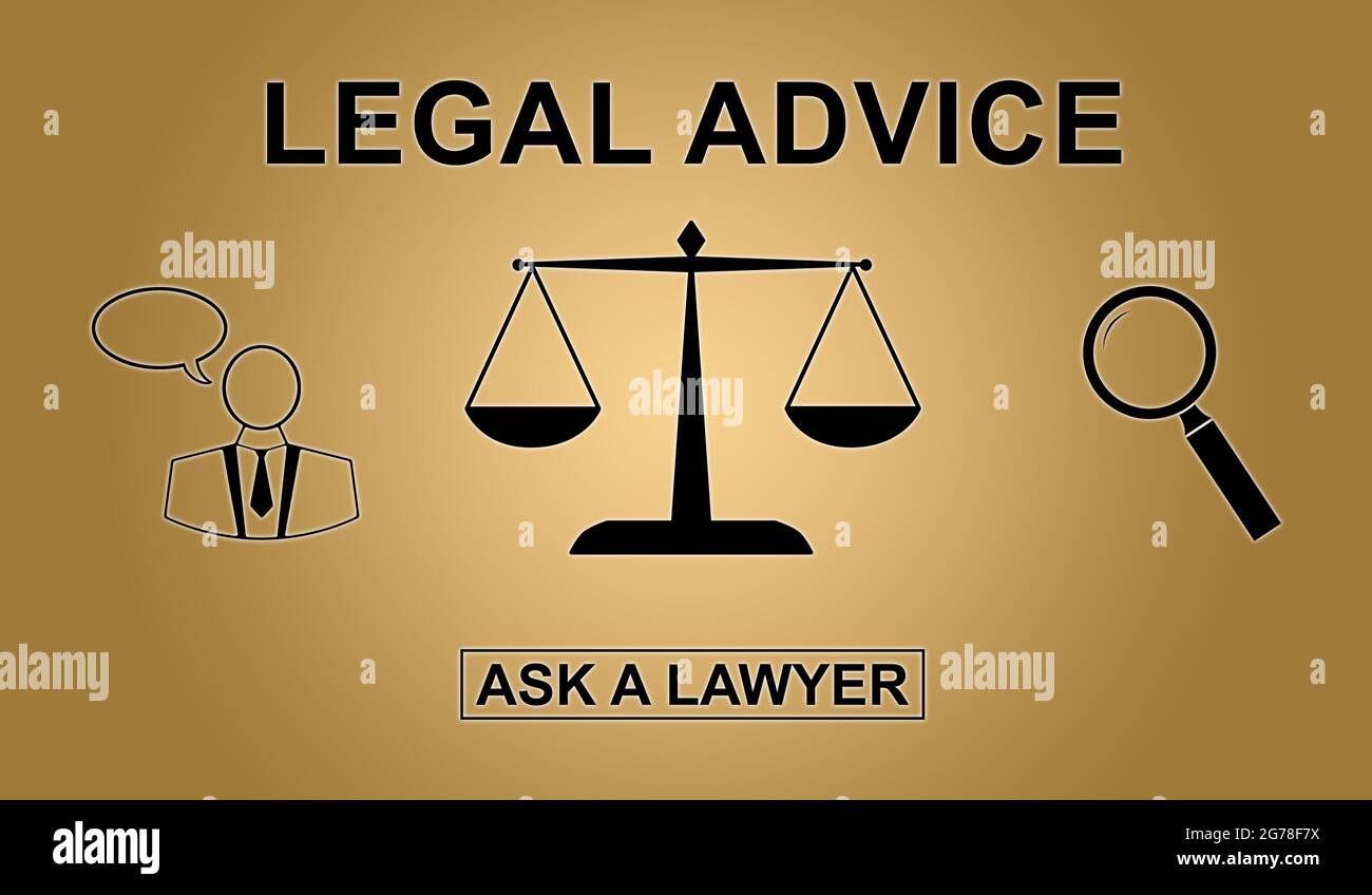 Illustration of a legal advice concept Stock Photo - Alamy