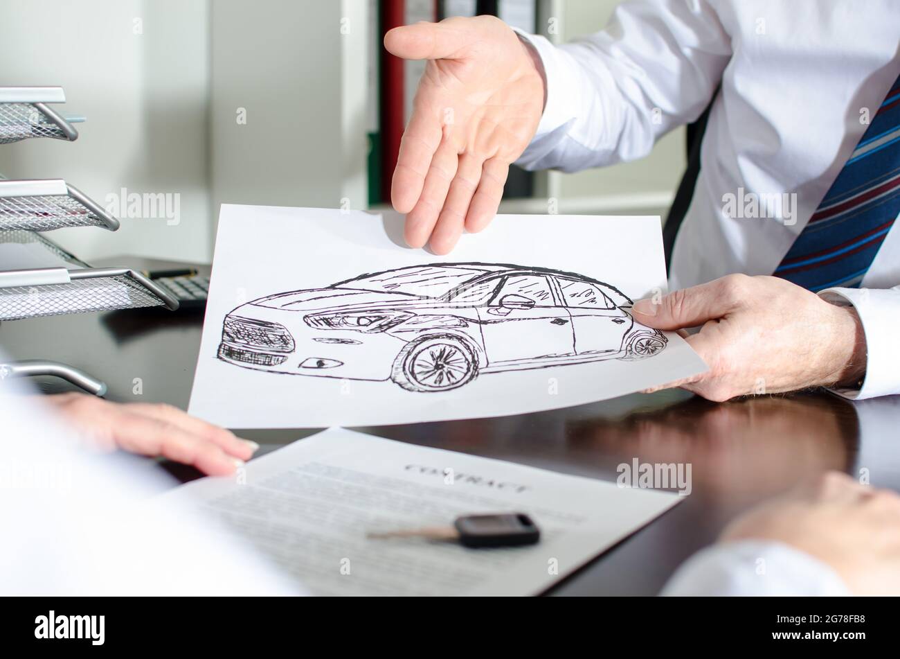 Car loan drawing hi-res stock photography and images - Alamy