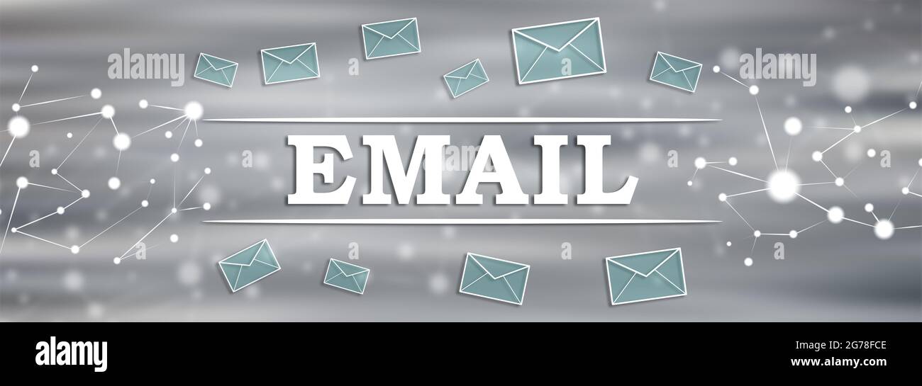 Illustration of an e-mail concept Stock Photo - Alamy