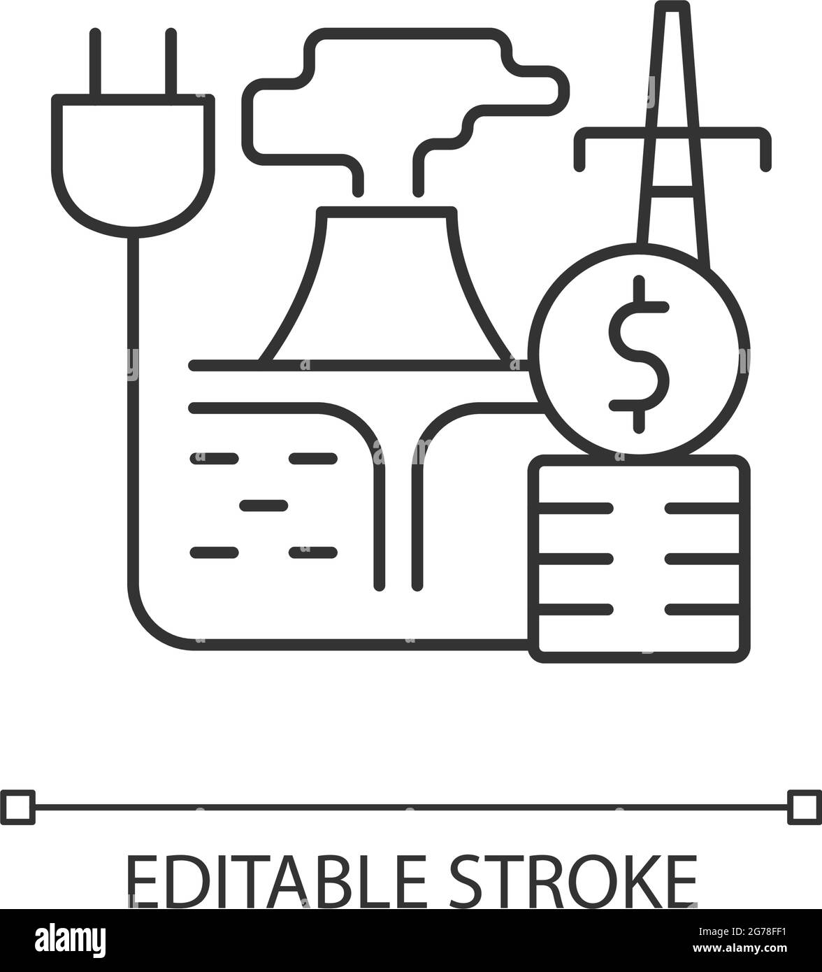 Geothermal energy price linear icon Stock Vector Image & Art - Alamy