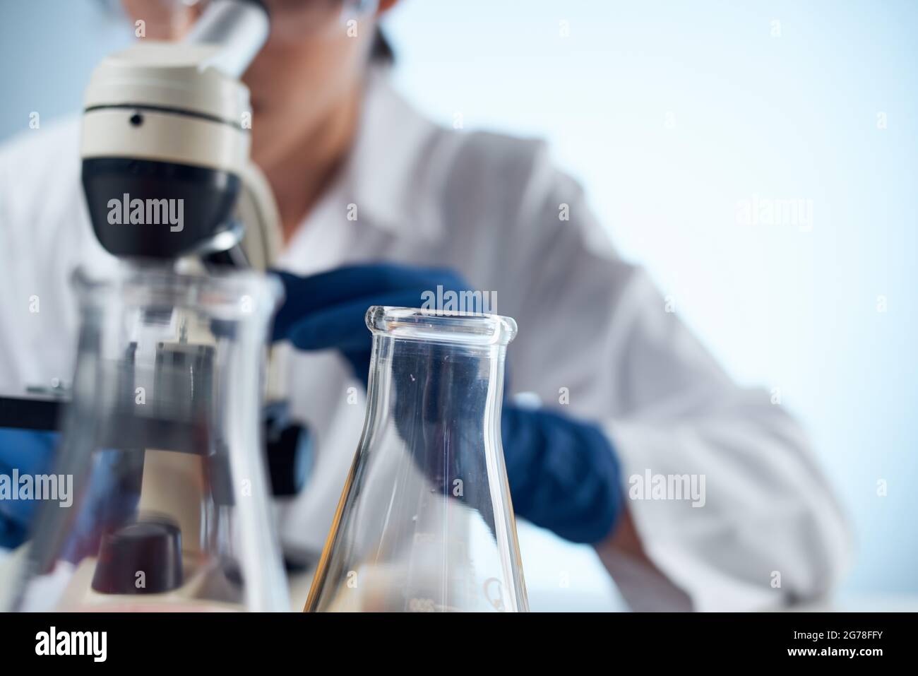 laboratory microscope close up research technology Stock Photo - Alamy