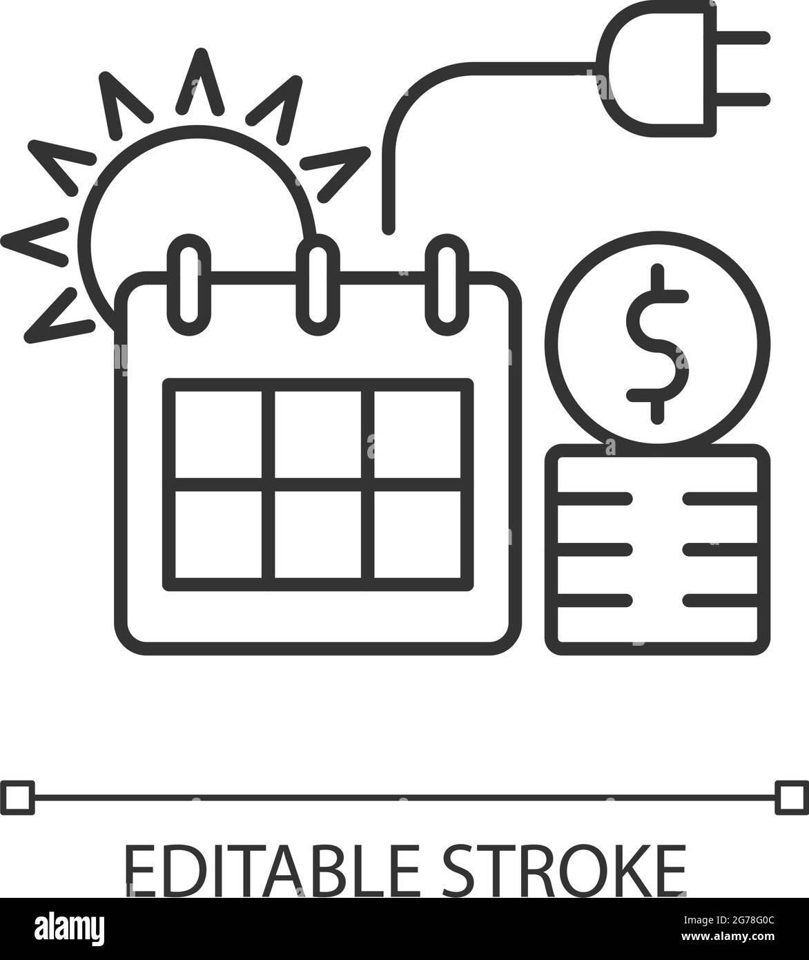 Power line in summer Cut Out Stock Images & Pictures - Alamy