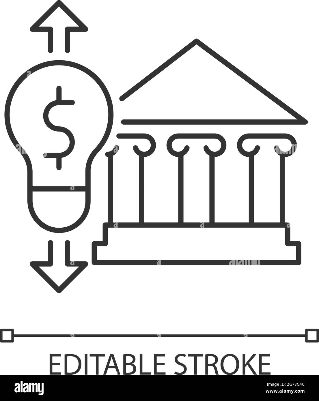 Government energy price regulation linear icon Stock Vector Image & Art ...