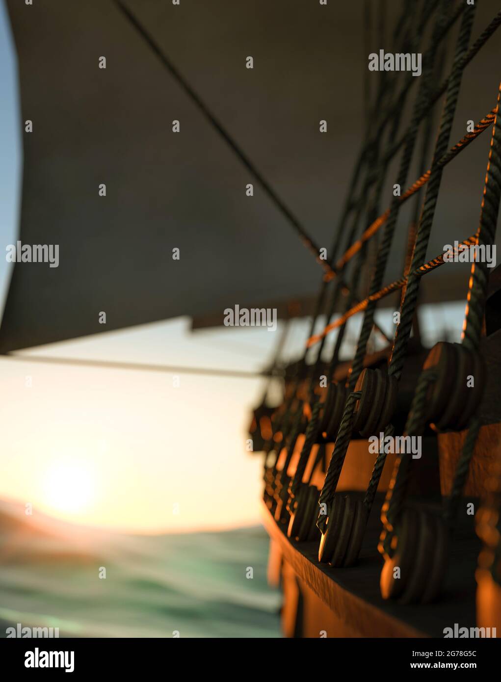 Vintage pirate scene hi-res stock photography and images - Alamy