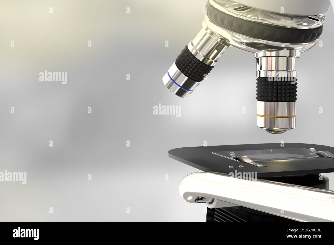 medical work concept, object 3D illustration - laboratory modern ...