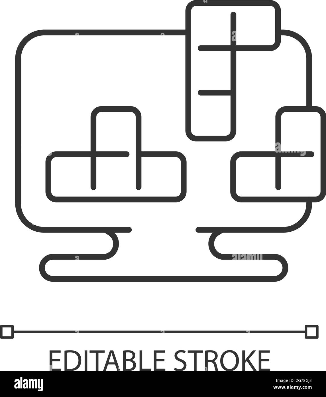 Simple puzzles Black and White Stock Photos & Images - Alamy