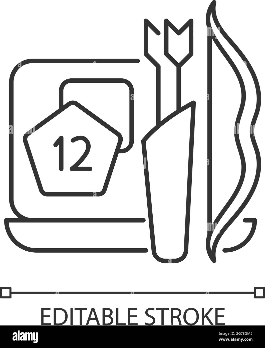 Role play game linear icon Stock Vector Image & Art - Alamy