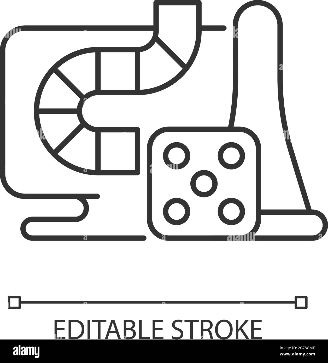 Board games linear icon Stock Vector Images - Alamy