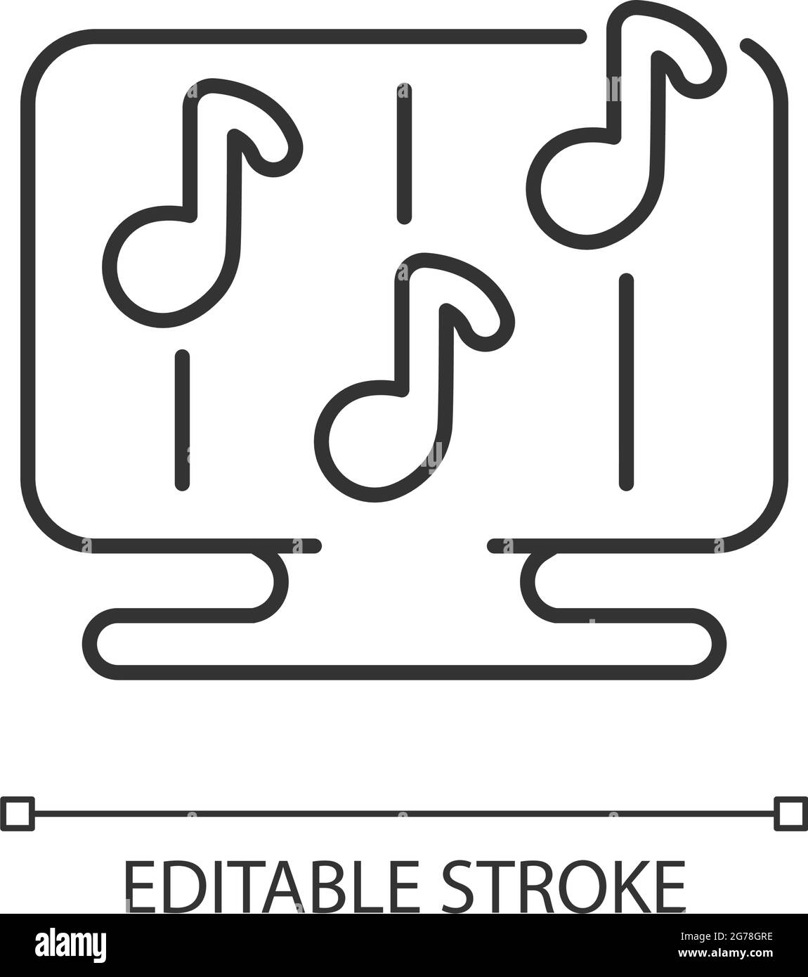 Rhythm games linear icon Stock Vector Image & Art - Alamy