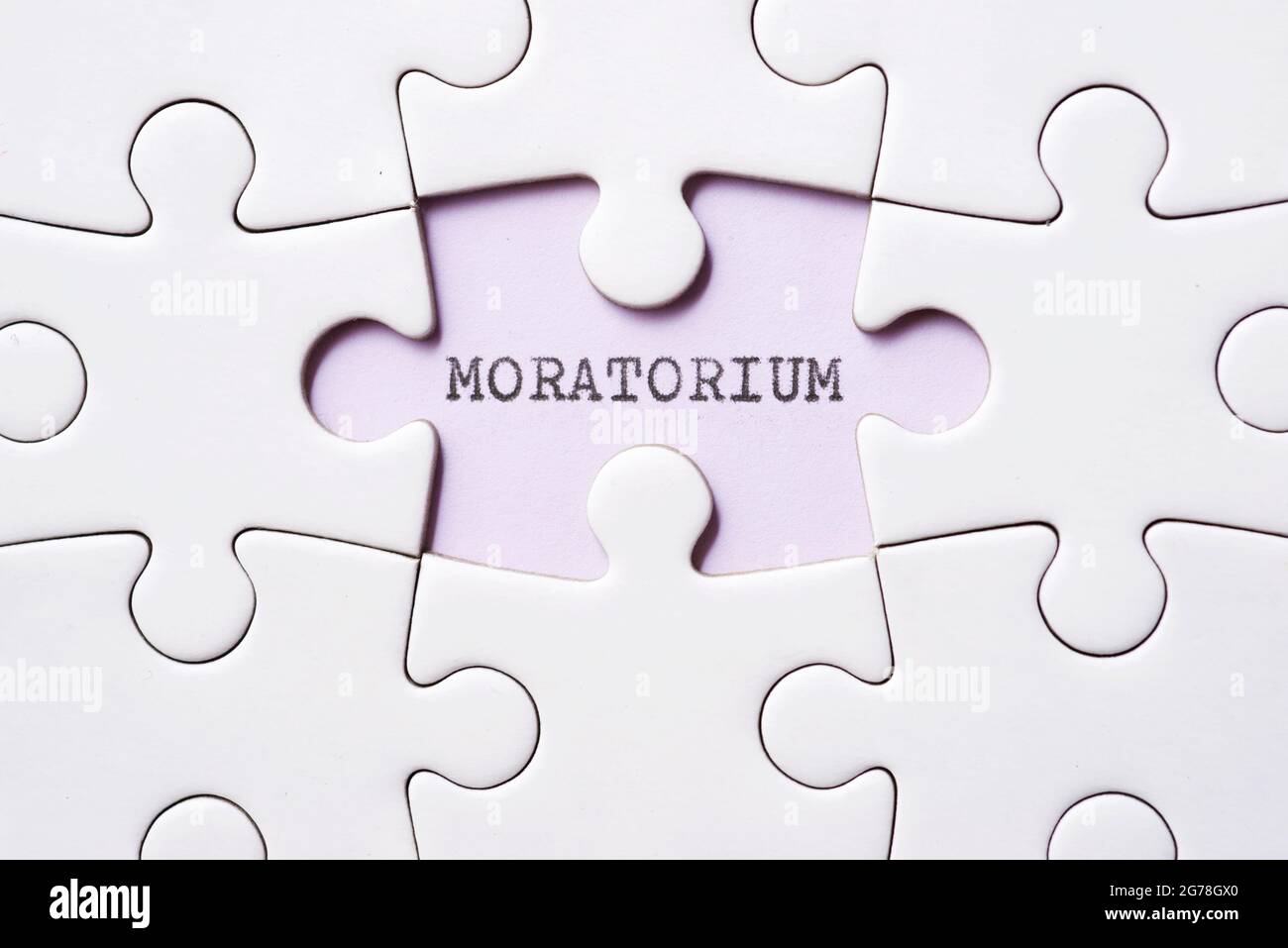 Moratorium word written with a typewriter Stock Photo - Alamy