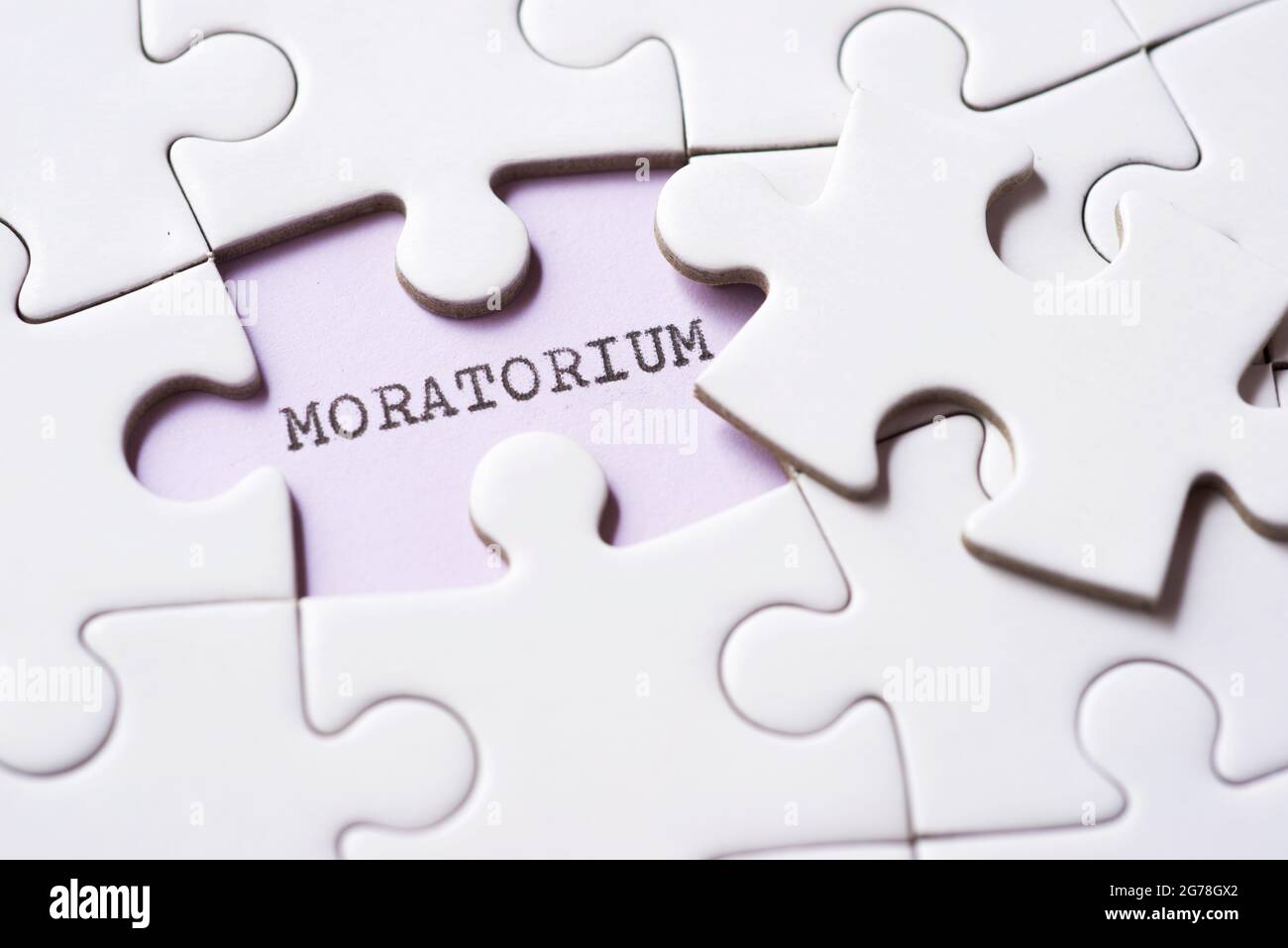 Moratorium word written with a typewriter Stock Photo - Alamy