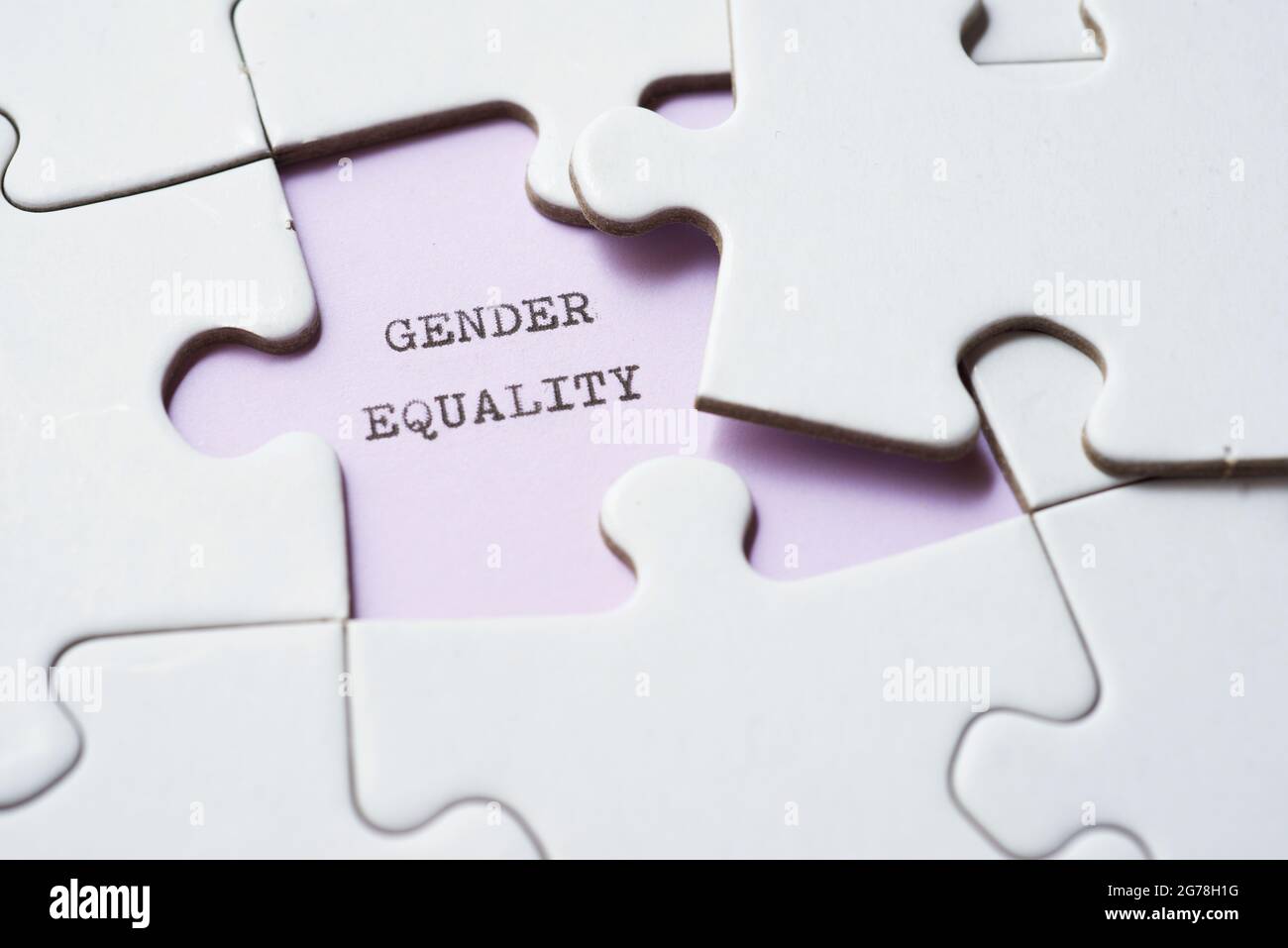 Gender equality phrase written with a typewriter Stock Photo - Alamy