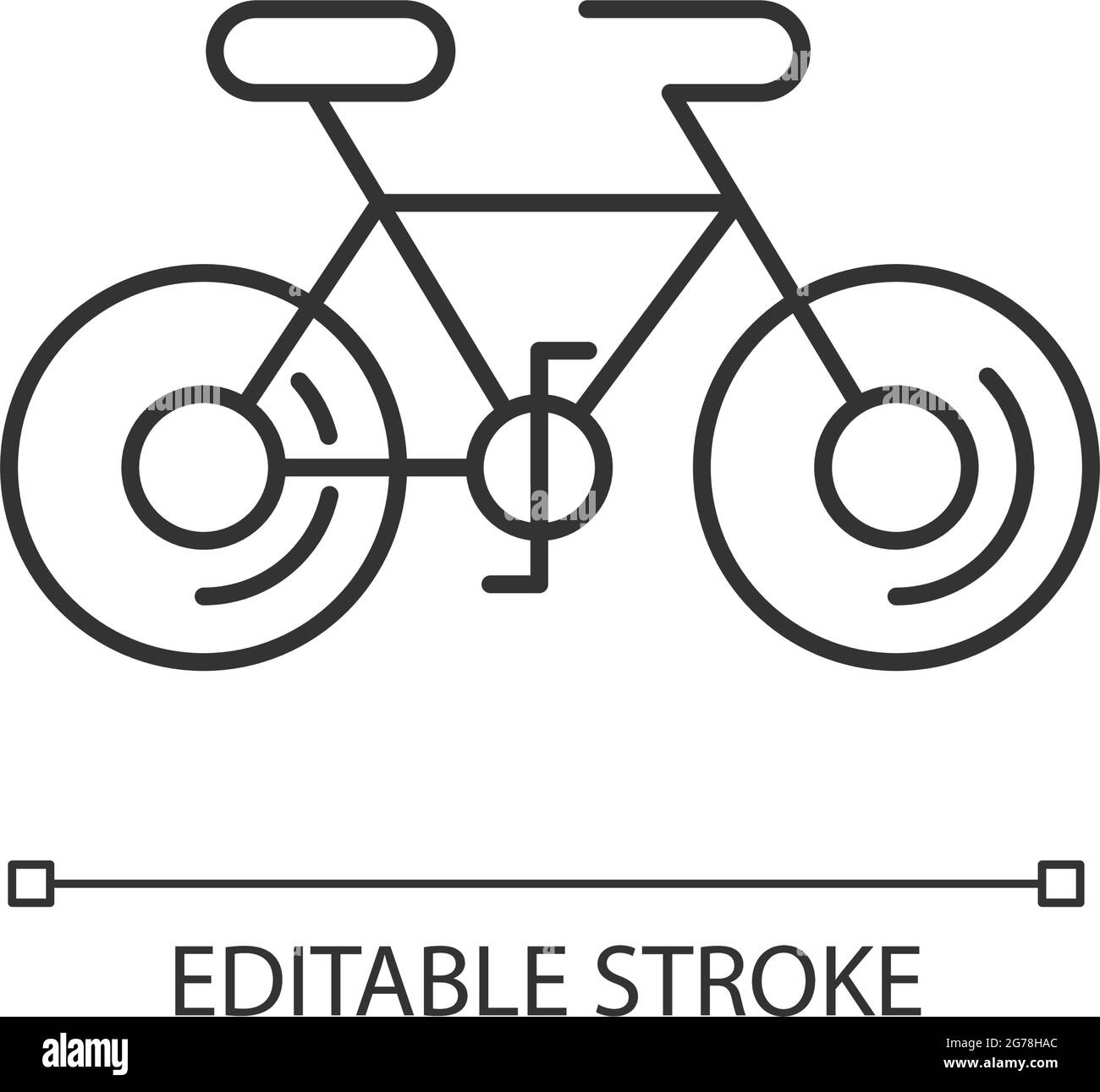 Bicycle linear icon Stock Vector Image & Art - Alamy