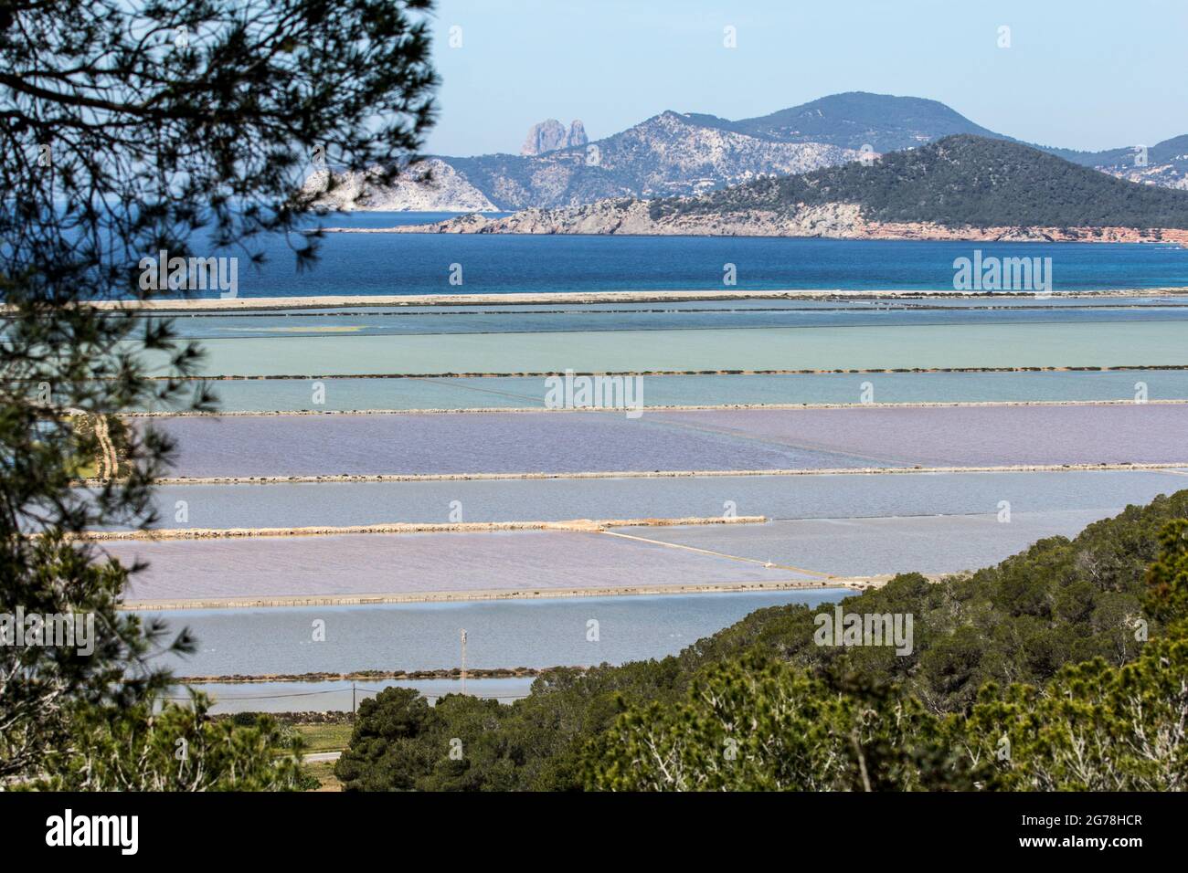 Salt pans, Ibiza Stock Photo - Alamy