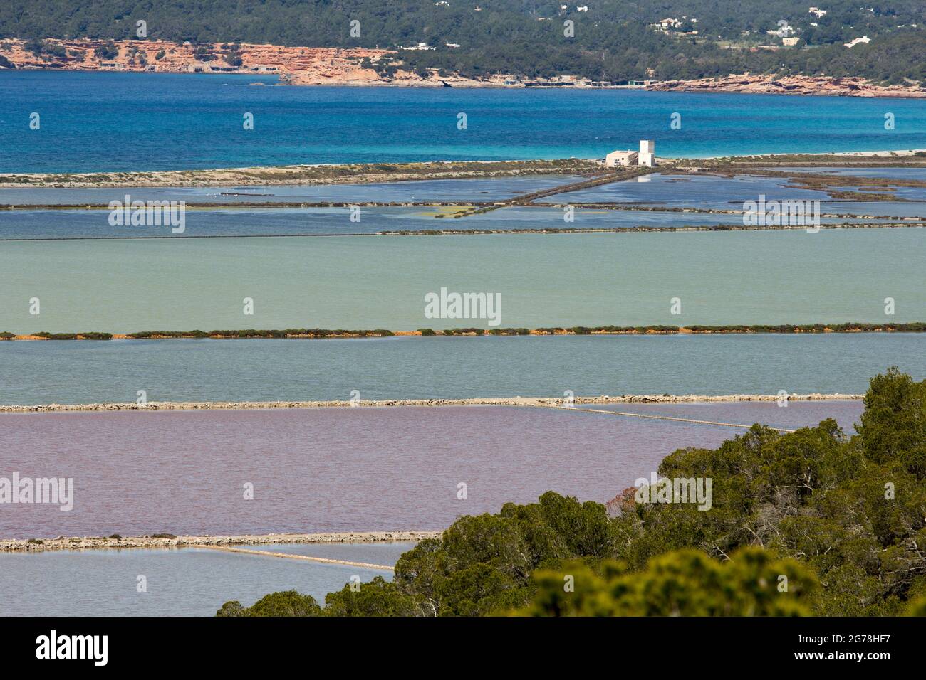 Salt pans, Ibiza Stock Photo - Alamy