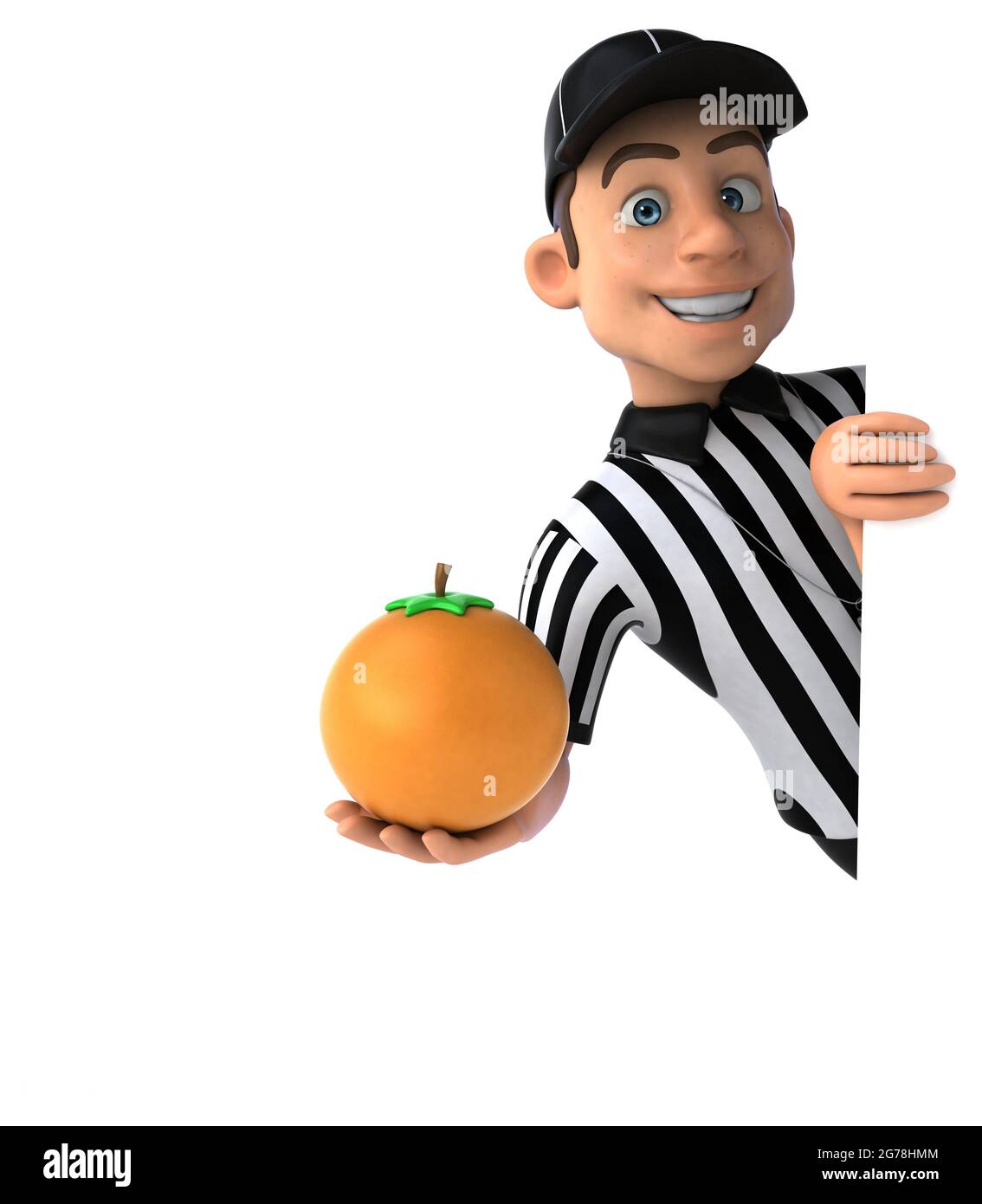 Fun 3D Illustration of an american Referee Stock Photo - Alamy