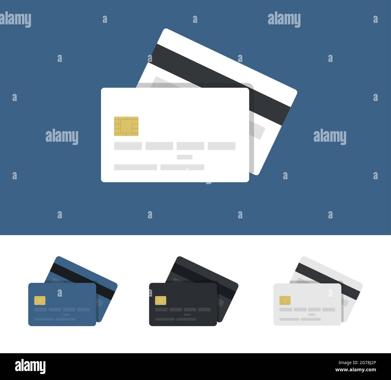 Front back blue debit card hi-res stock photography and images - Alamy