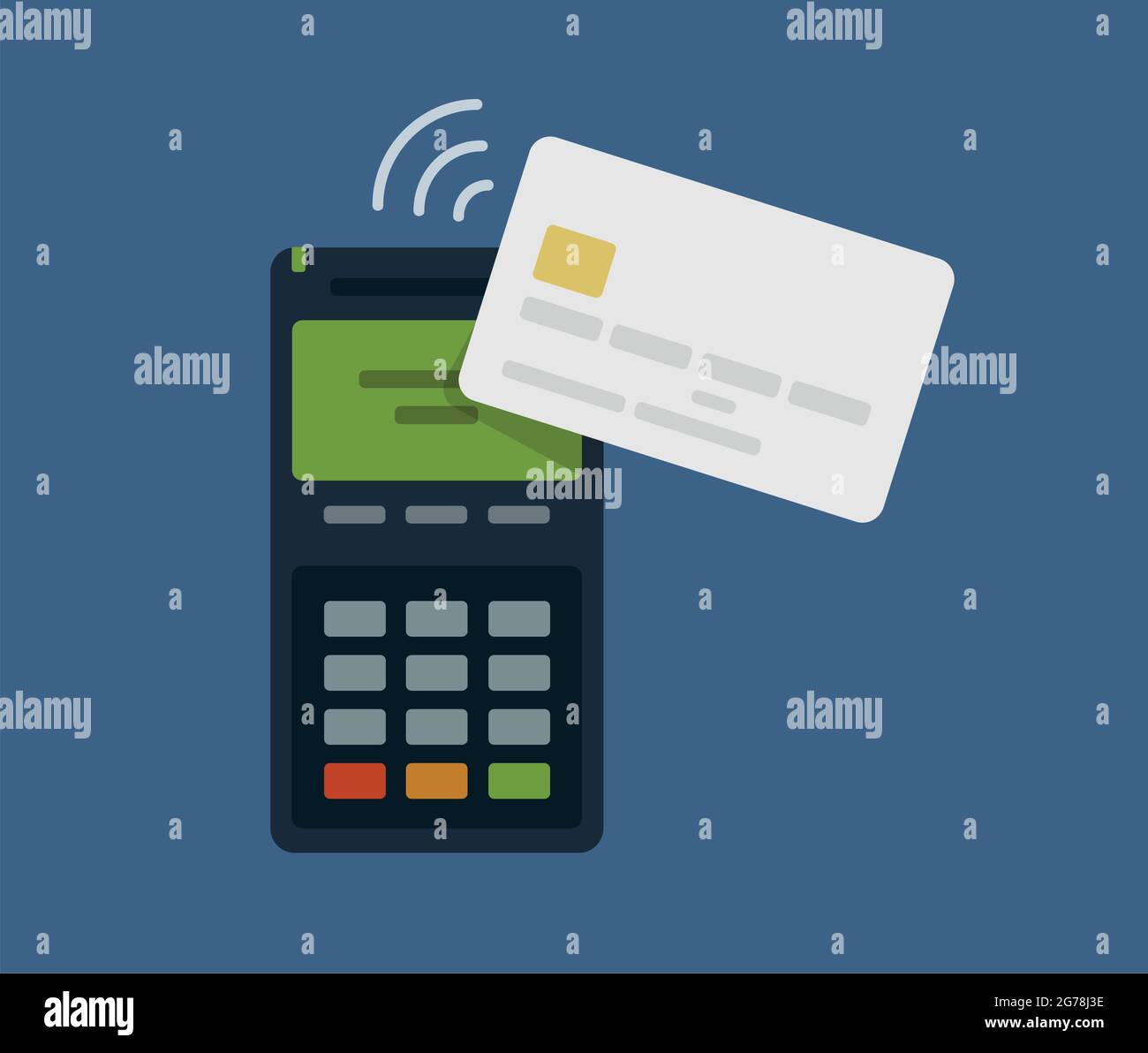Wireless payment using credit Stock Vector Images - Alamy