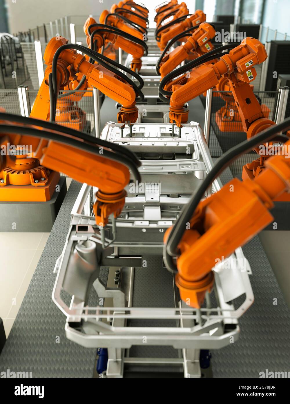 Car manufacturing assembly line 3d hi-res stock photography and images ...